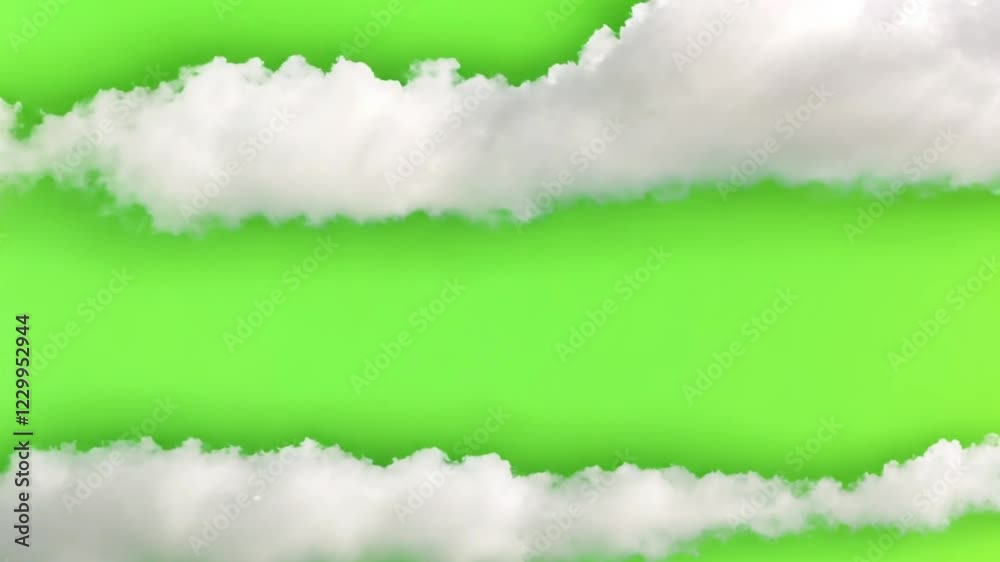 Cloud Green Screen Background. Flying Clouds Graphic Effects. Clouds ...