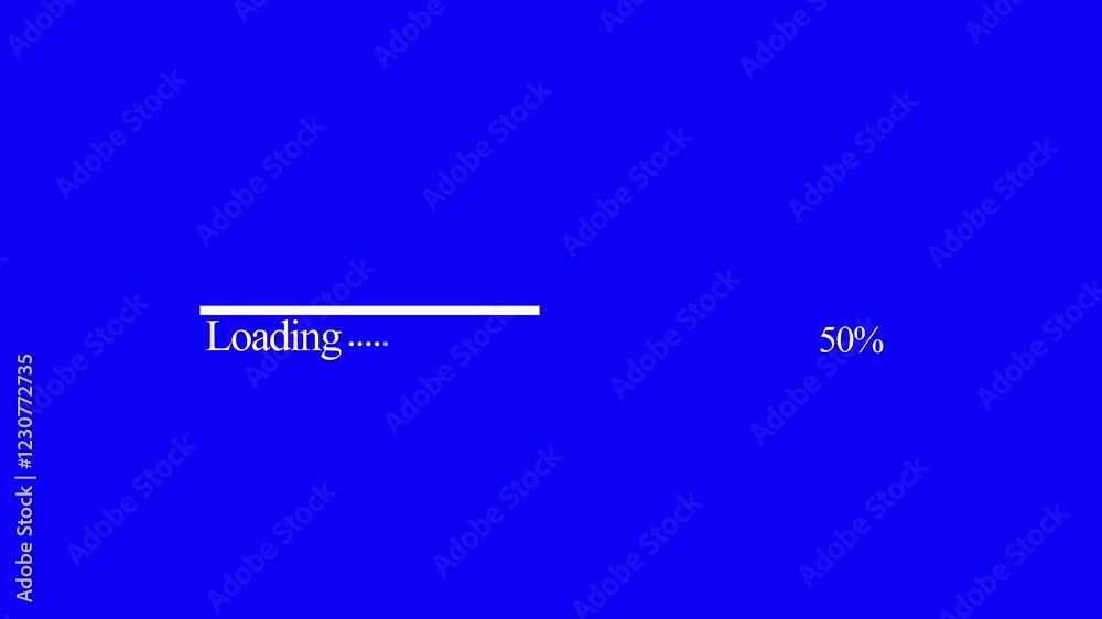 White Loading bar, waiting loading bar animation, software update icon ...