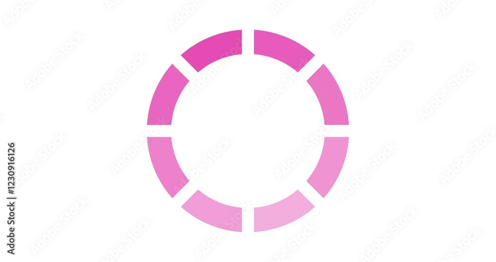 Simple Circle Loading loop animation on the white background. 4K resolution video of loading ...