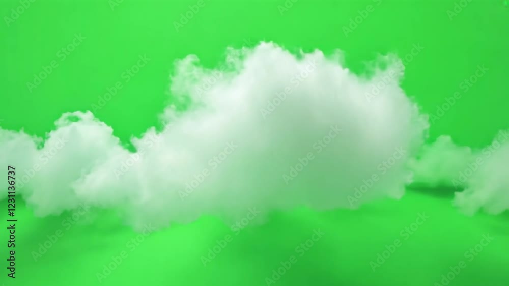 Cloud Green Screen Background. Flying Clouds Graphic Effects. Clouds ...