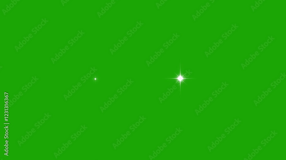 Twinkling stars animation, white cartoon, flat, vector, doodles style ...