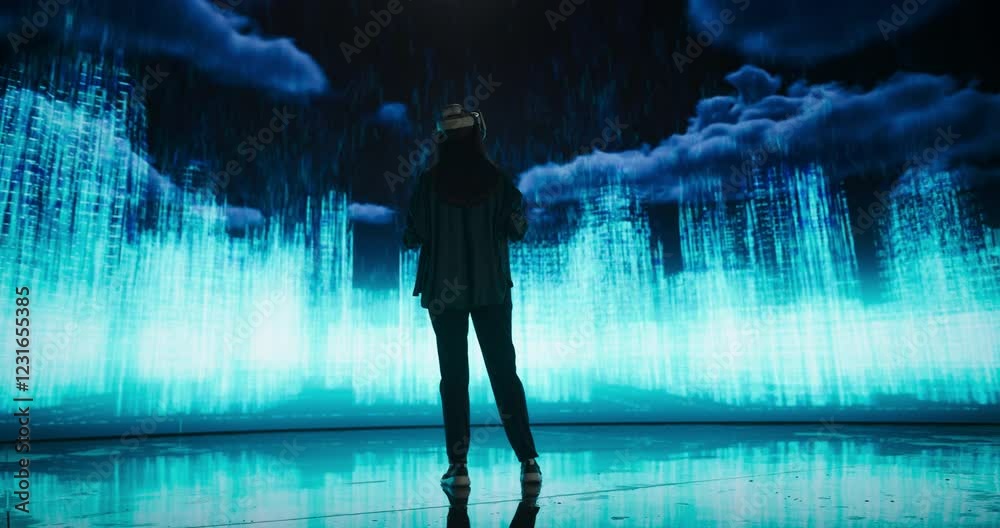 Female Urban Designer Immersed in Virtual Reality, Reimagines a ...