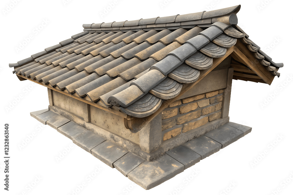 Photo & Art Print Traditional Japanese Roof: A close-up of a ...