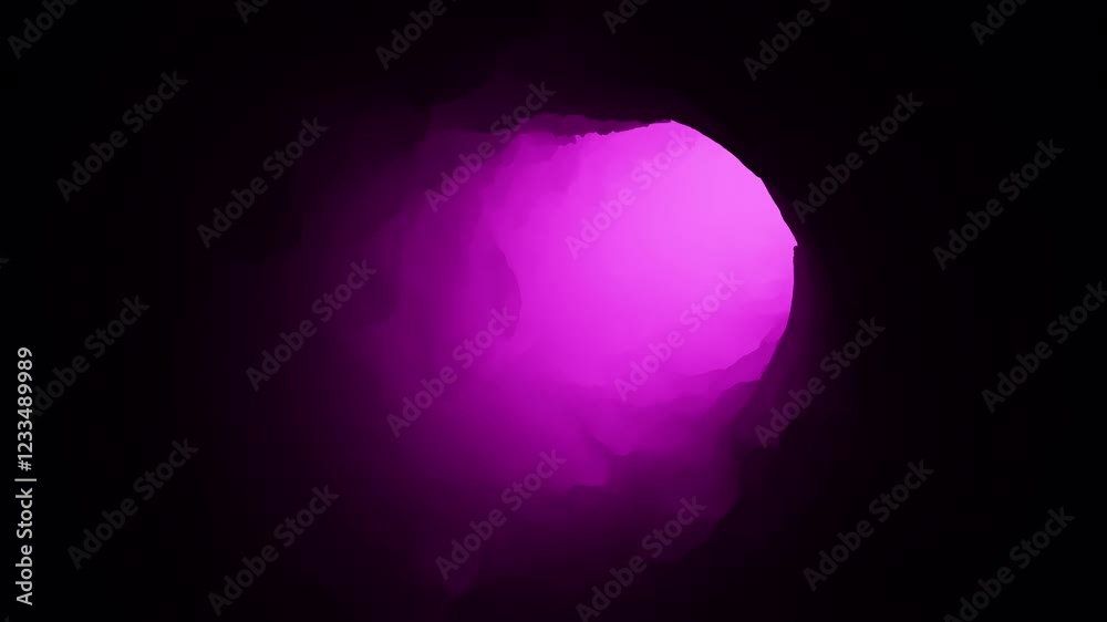Mysterious and captivating, a deep purple light emanates from the ...