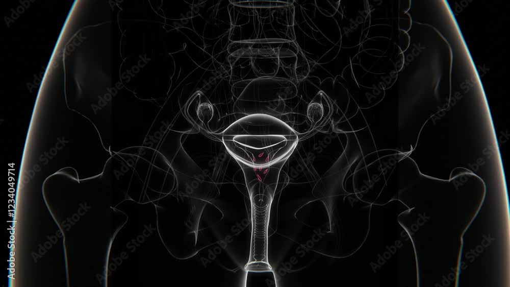 Endometrial polyps Indication X-ray Close up HD video | Uterine polyps ...