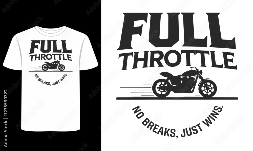 Poster Full Throttle T-Shirt Vector Clipart Designs – Wall Art | UkPosters