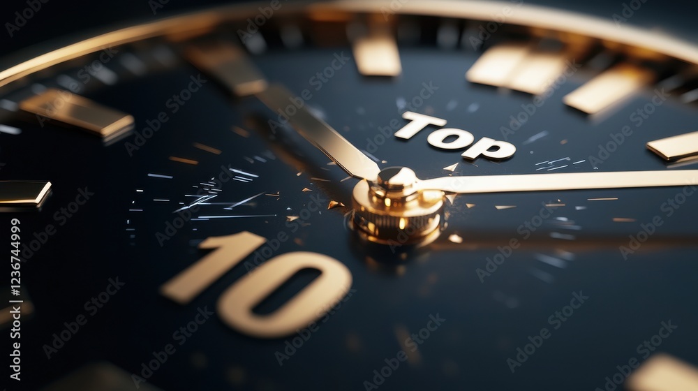 Poster A countdown timer overlayed on a "Top 10" list for a dramatic ...