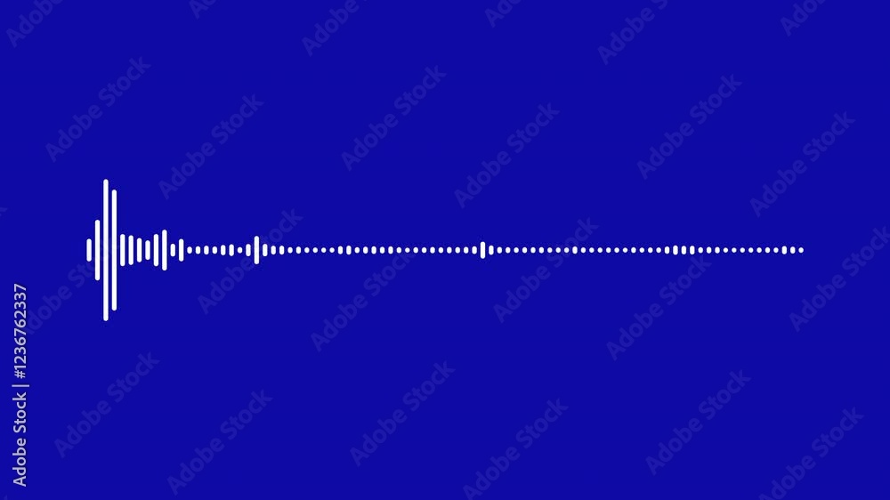 Sound Wave Animated. Audio Waveform Spectrum Animation. Audio ...