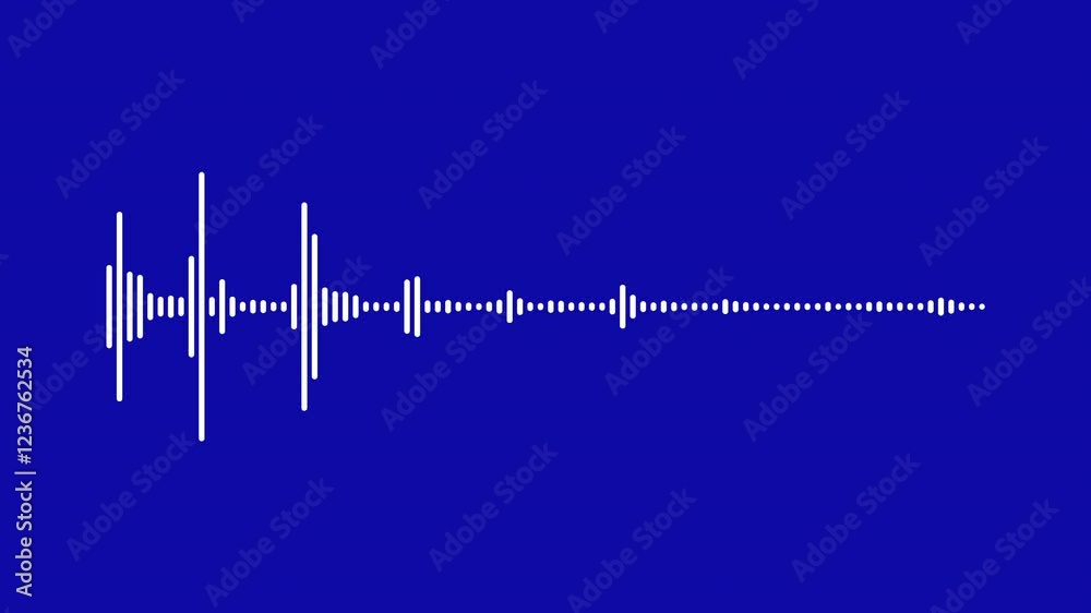 Sound Wave Animated. Audio Waveform Spectrum Animation. Audio ...