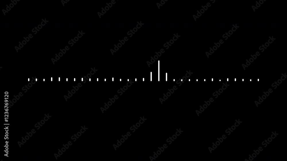 Sound Wave Animated. Audio Waveform Spectrum Animation. Audio ...
