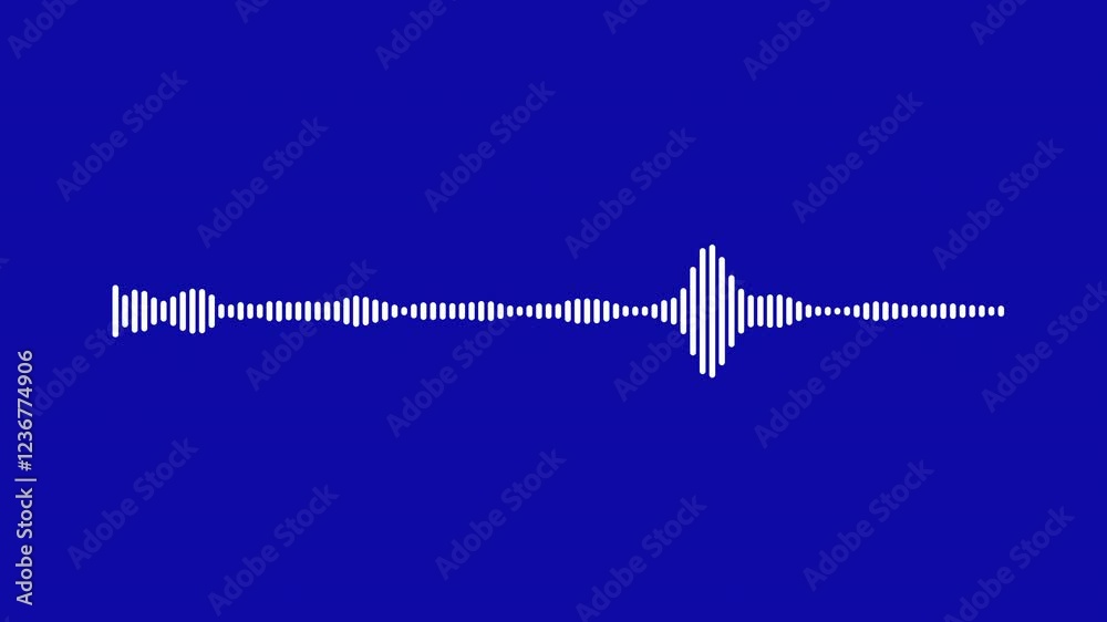 Sound Wave Animated. Audio Waveform Spectrum Animation. Audio ...