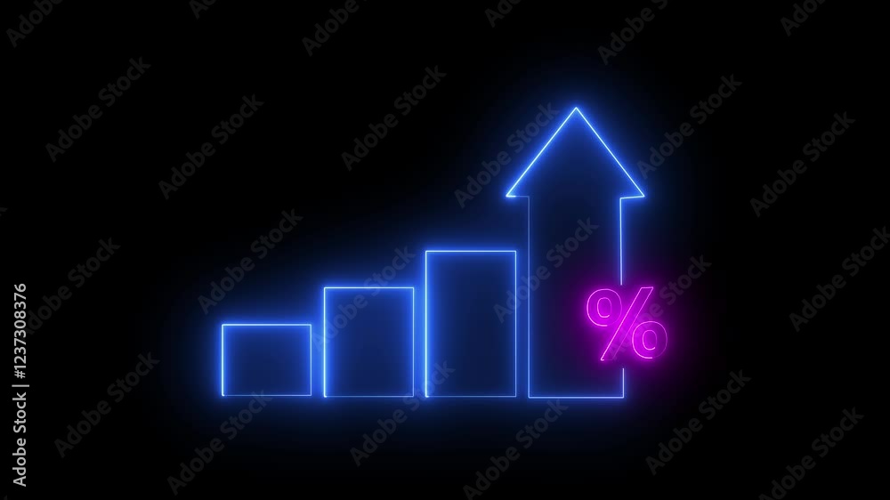 Profit high growth percent icon, stocks, financial, Interest rate and ...
