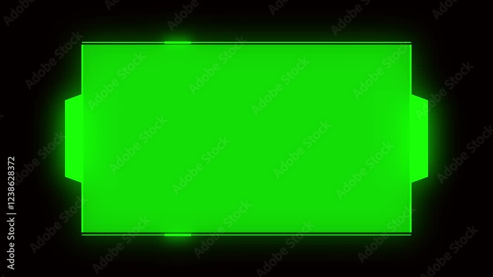 Universal Technology Line and frame Video overlay Futuristic HUD Head ...