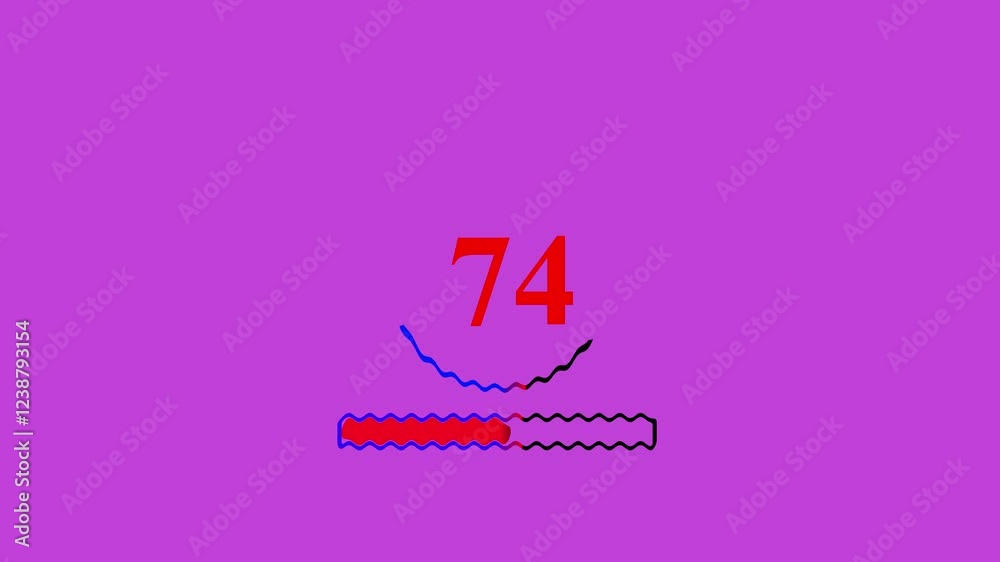 Water fluid flowing wave in a circle animated loading icon, loop ...