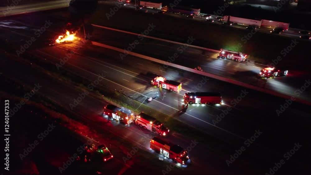 Horrifying tanker collision sparks massive fuel fire, emergency crews ...