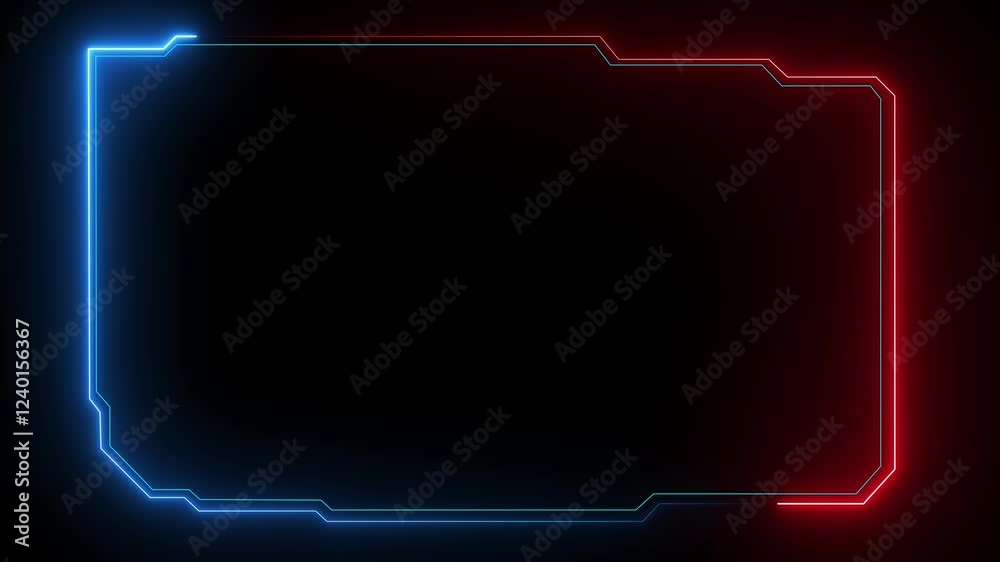 Digital neon HUD futuristic background. Future technology interface ...