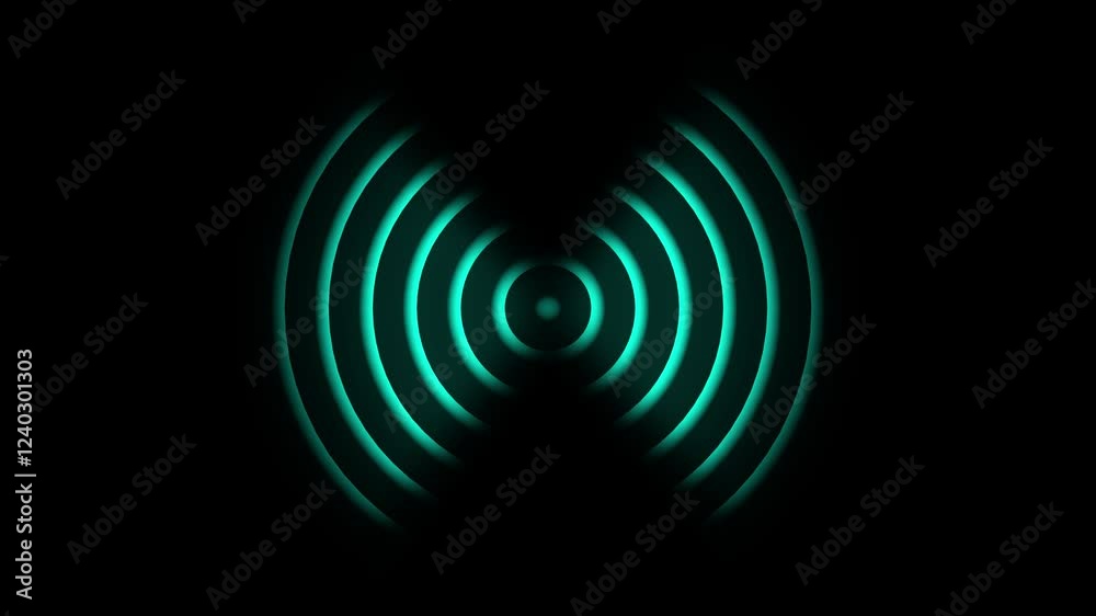 Colorful arc waves motion graphics with night background. Animation of ...