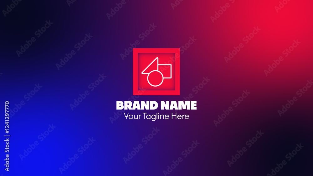 Logo Animation with Colorful Background Stock Template | Adobe Stock