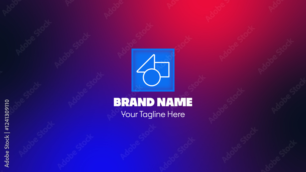 Logo Reveal with Colorful Background Stock Template | Adobe Stock