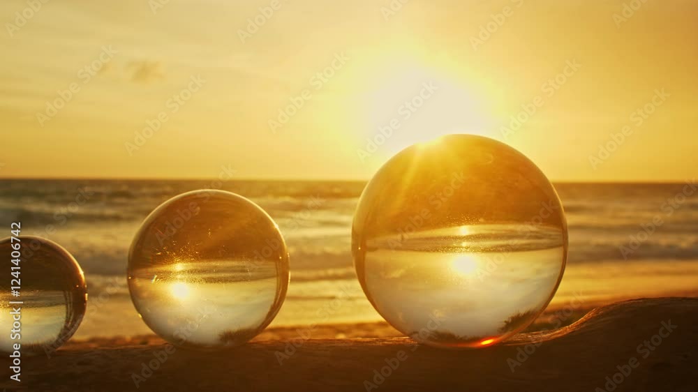 Unconventional and beautiful natural views of the sea in a magic ...