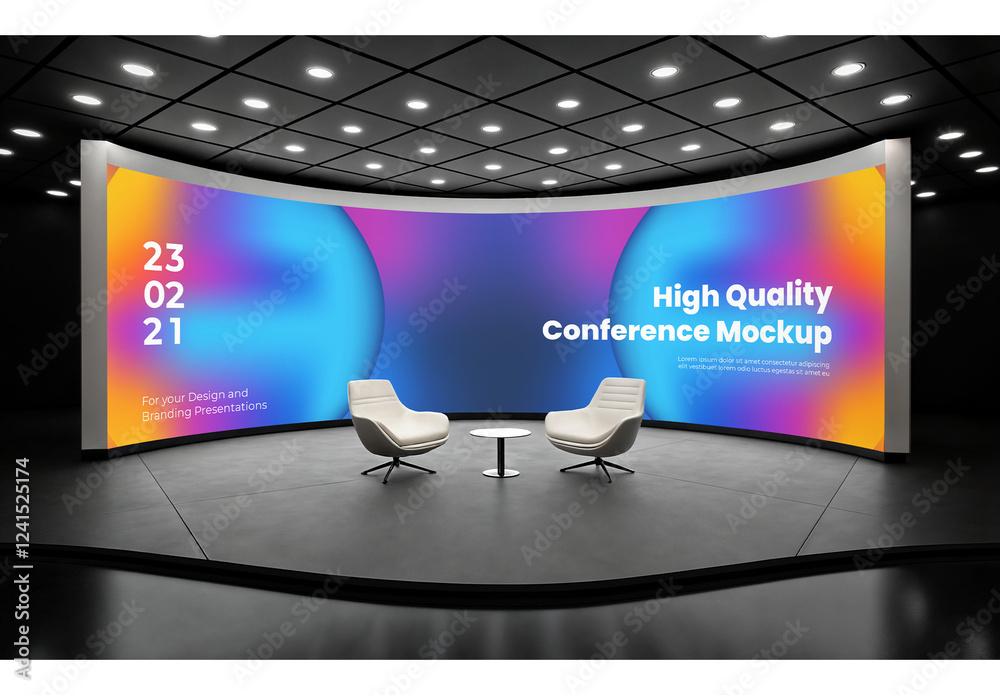 Conference Mockup plantilla de Stock | Adobe Stock