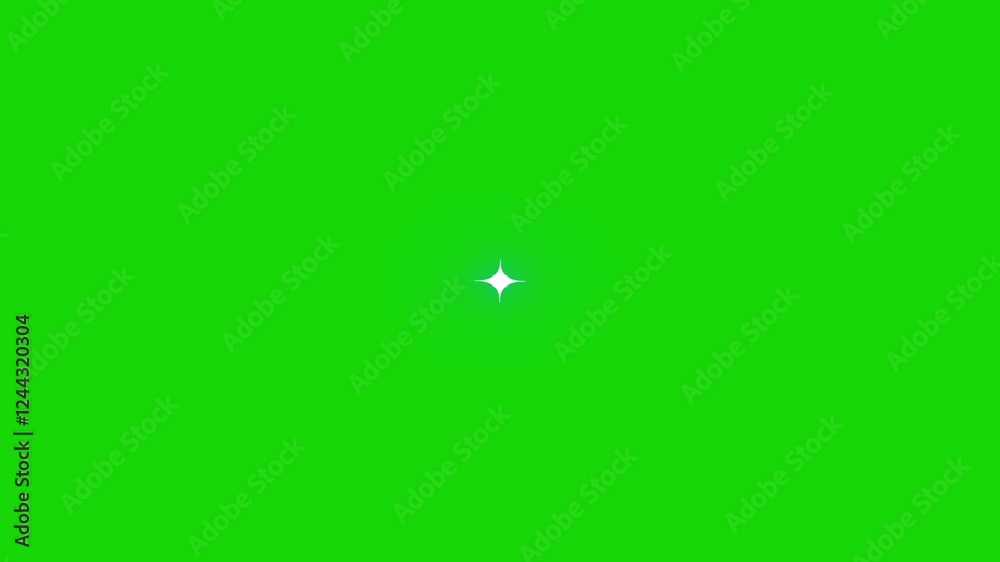 Twinkle Stars and Glitter Sparkles, 4K Motion Graphics with Blinking ...