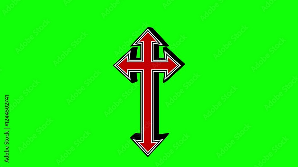 Christian crosses animation. Catholic, orthodox, protestan crosses ...