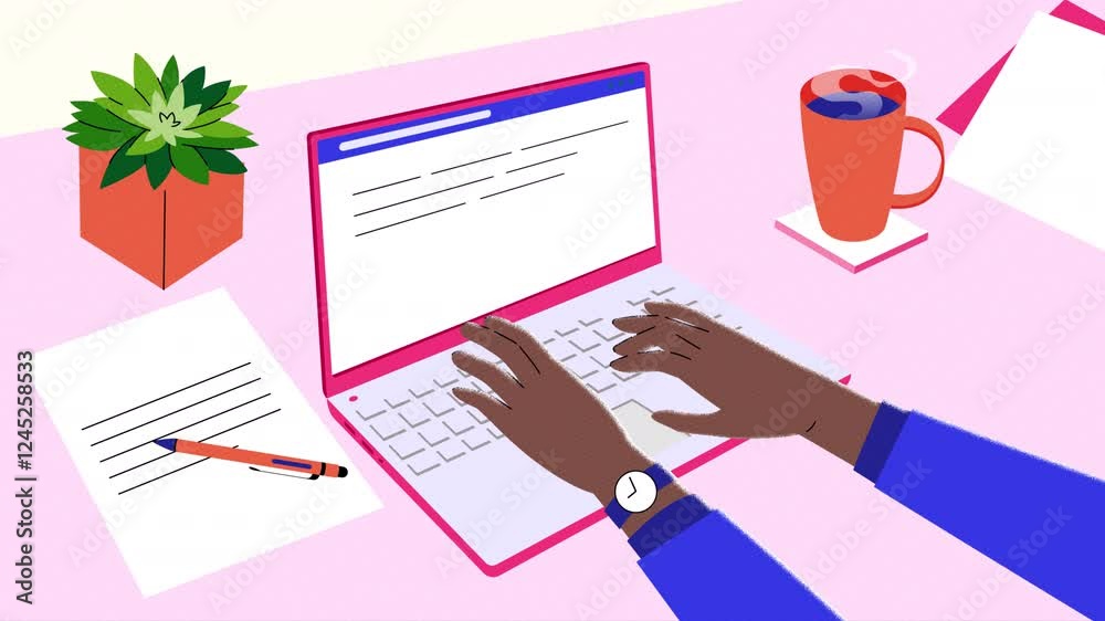 Typing Hands Explainer Motion Graphics Pack is a collection of 4 hand ...