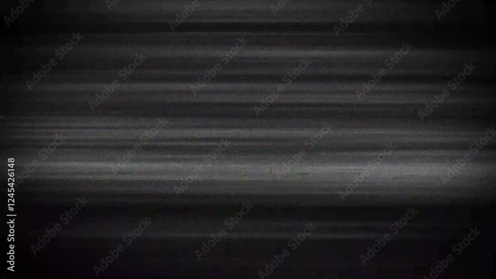Analog Static Noise texture overlay. TV switch off. Horizontal stripes offset . No signal white ...