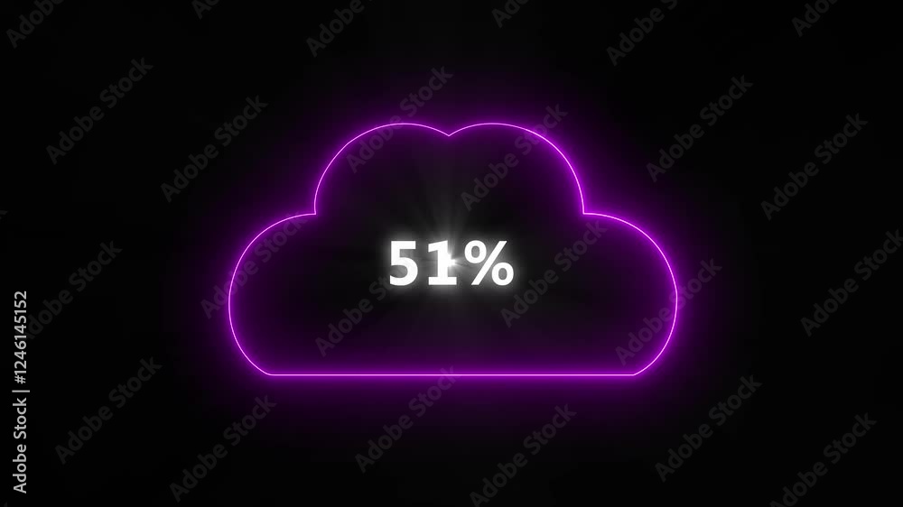 symbol icloud Loading Pending circle icon background animation sign ...