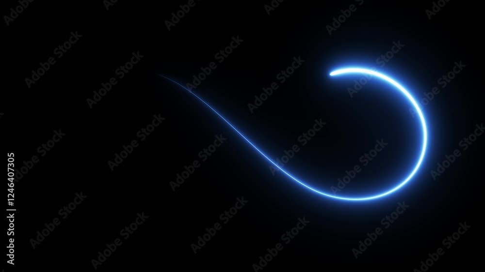 rotating curved infinite Mobius strip. Abstract art background. digital ...