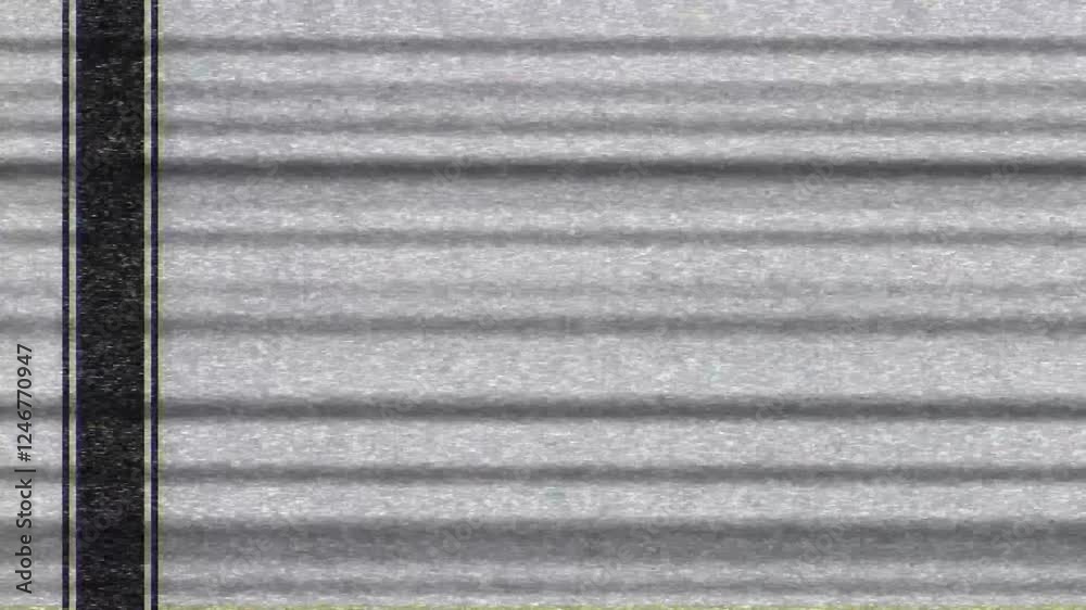 Stockvideon Analog Static Noise texture overlay. Horizontal stripes offset . No signal white ...