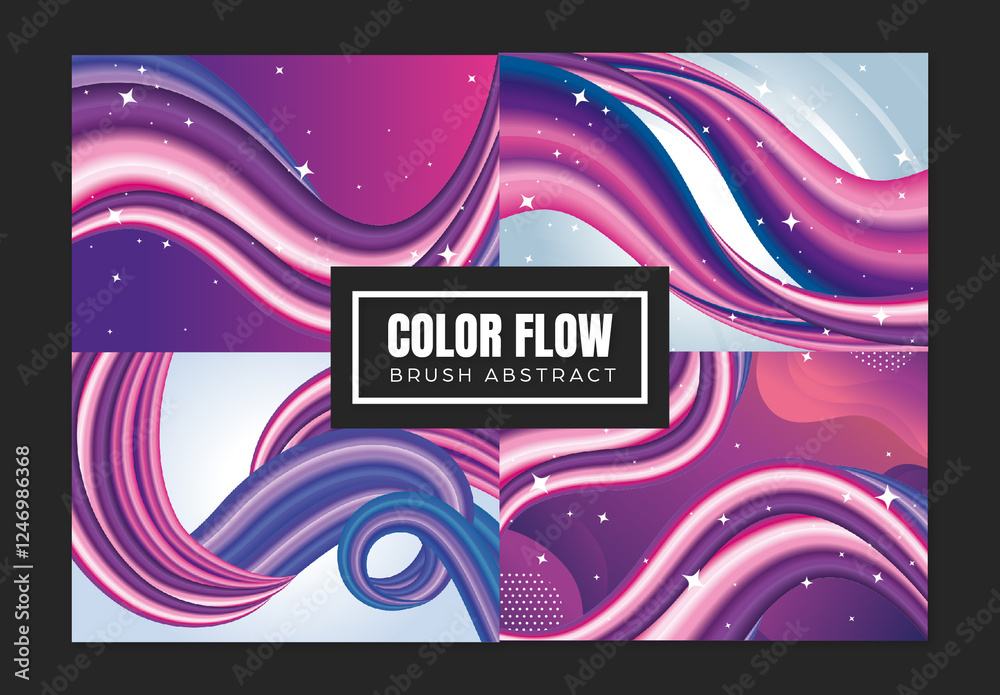 Purple Gradient Abstract Backgrounds Gradient Wave Backgrounds Set ...