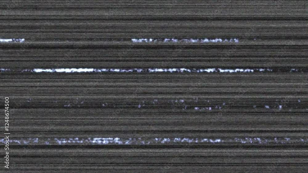 Chaotic TV signal distortion with pixelated noise. Static flicker ...