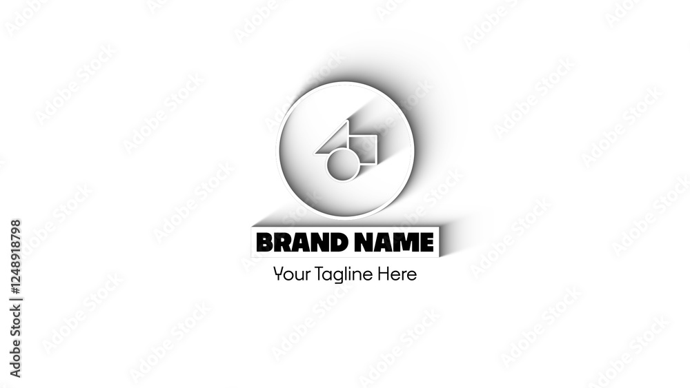 Logo Reveal with Shadow Design in Circle Stock Template | Adobe Stock