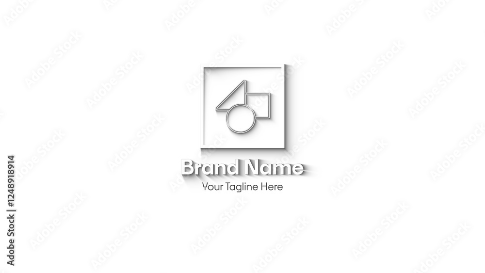 Logo Animation Consisting of Stroke Lines Stock Template | Adobe Stock