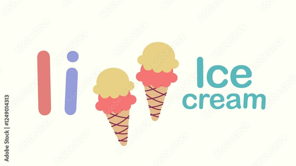 Stockvideo Fun ABC animated learning alphabet I for kids. Engaging ...