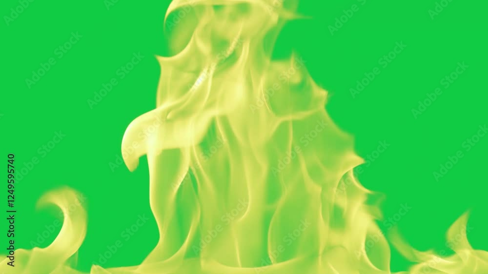 Fire Explosion Transition To The Camera green screen. Realistic fire ...
