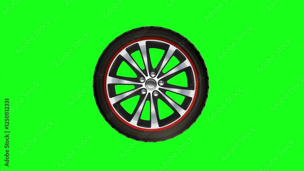Driving Wheel Animation on Green Screen – Spinning Wheel Animation ...