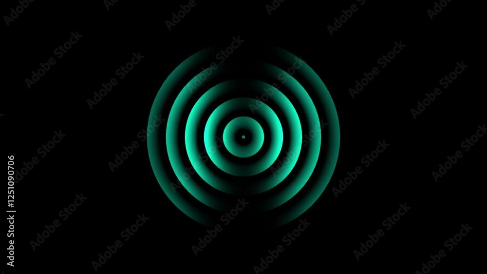 Radio waves Animation of radio waves spreading on transparent ...
