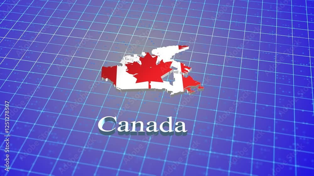 Canada Country Map Animation, Cameroon Asia Country Animation, Use ...