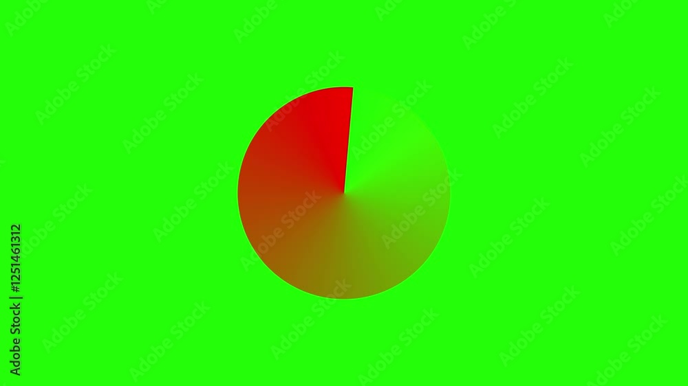 simple loading animation with green screen background. flat design ...