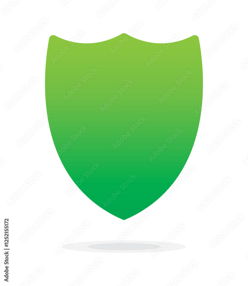 Poster Green Shield Icon Vector Logo Template – Wall Art | UkPosters