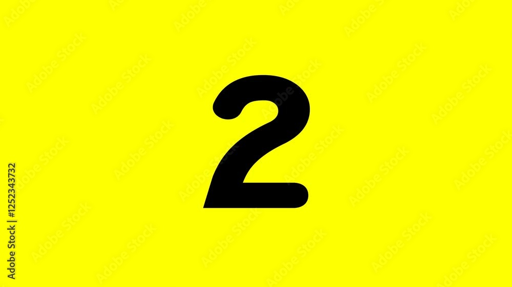 5 second countdown timer animation from 5 to 0 seconds. A simple animation displays a countdown ...