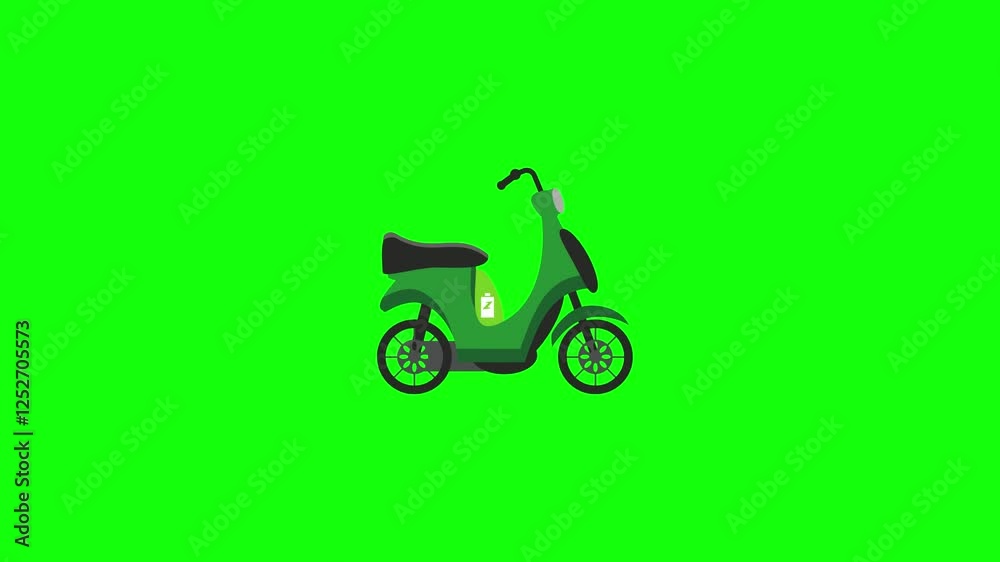 electric scooter icon animation video. Animated mobility scooter icon ...