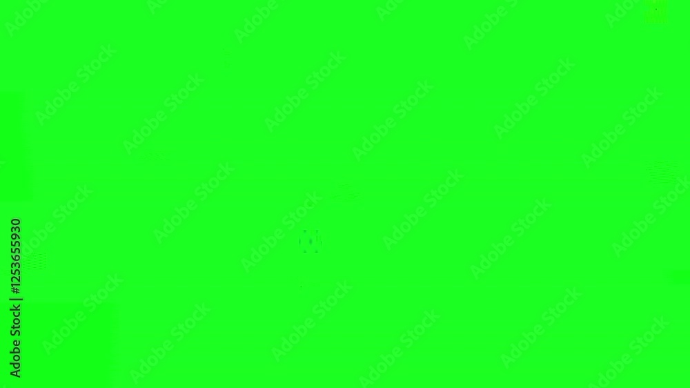 Dynamic green screen footage with glitch effects, featuring distortion ...