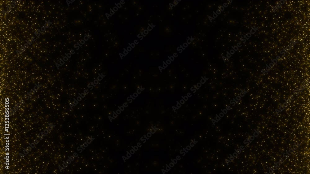 Realistic Falling Particles on Transparent Background. 4K Animation ...