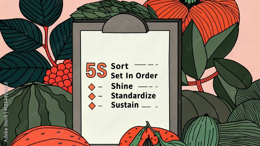 The 5S Sort Set in Order Shine Standardize and Sustain, 5S methodology ...