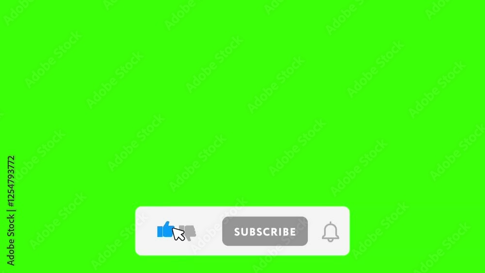 Animated YouTube Subscribe Button for Video Overlay. Like Subscribe ...