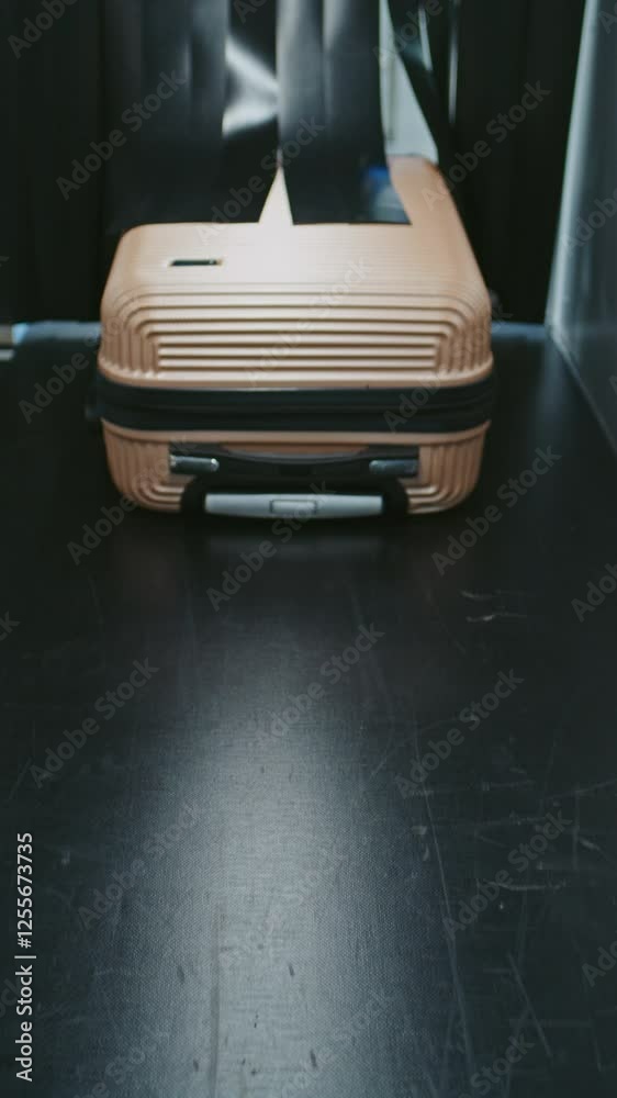 Video Stock Security Checkpoint in Airport: Suitcase and Bag of ...